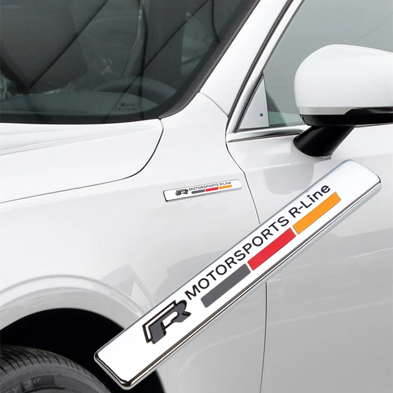 1Pcs-3D-Metal-Car-R-LINE-Emblem-Sticker-Badge-Decoration-For-VW-GTI ...