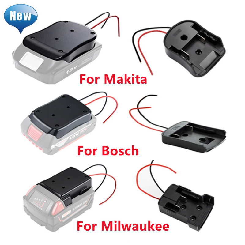 New For Makita Bosch Milwaukee 18v 14.4V Battery Mount Dock Power ...