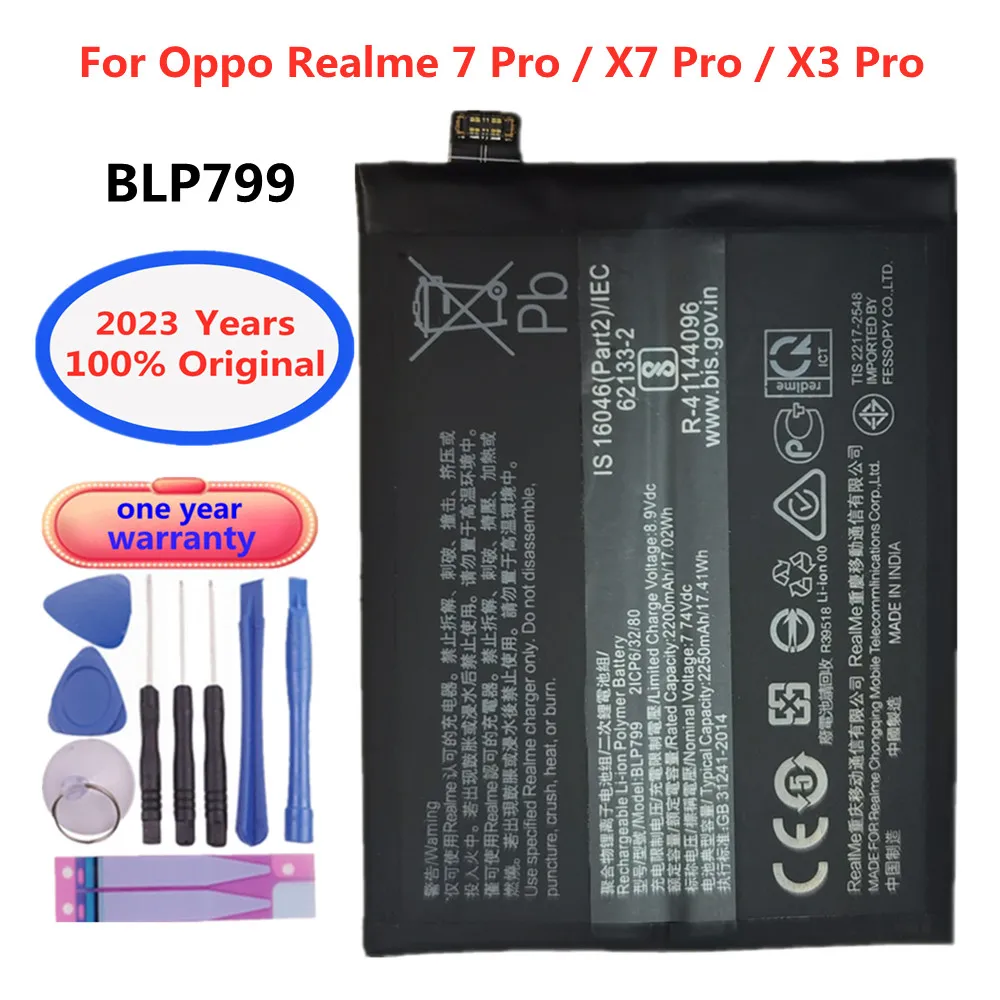 Bater-a-original-BLP799-100-mAh-para-OPPO-Realme-X7-X3-7-Pro-Realme-7 ...
