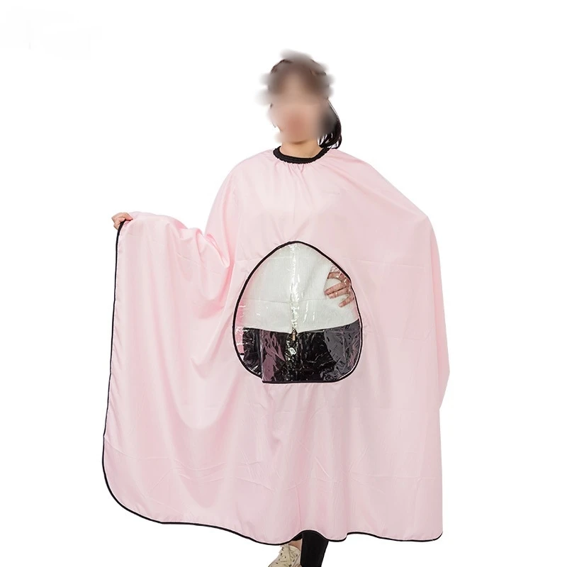 Salon-Hairdressing-Cape-Barber-With-Transparent-Viewing-Window-Haircut ...