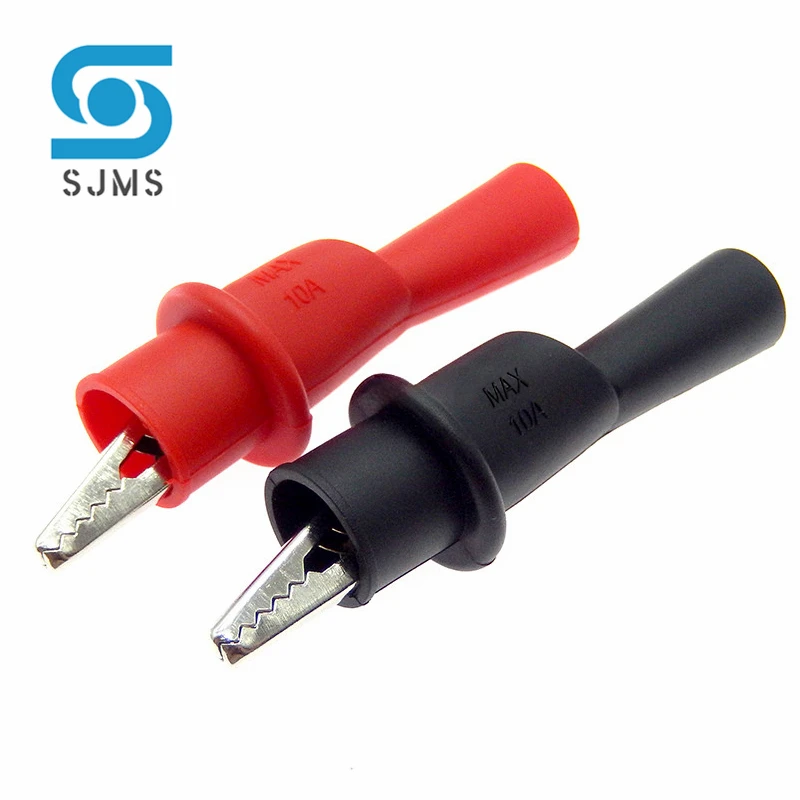 1-Pair-Insulation-sheath-Alligator-Crocodile-Test-Clip-Clamp-For ...