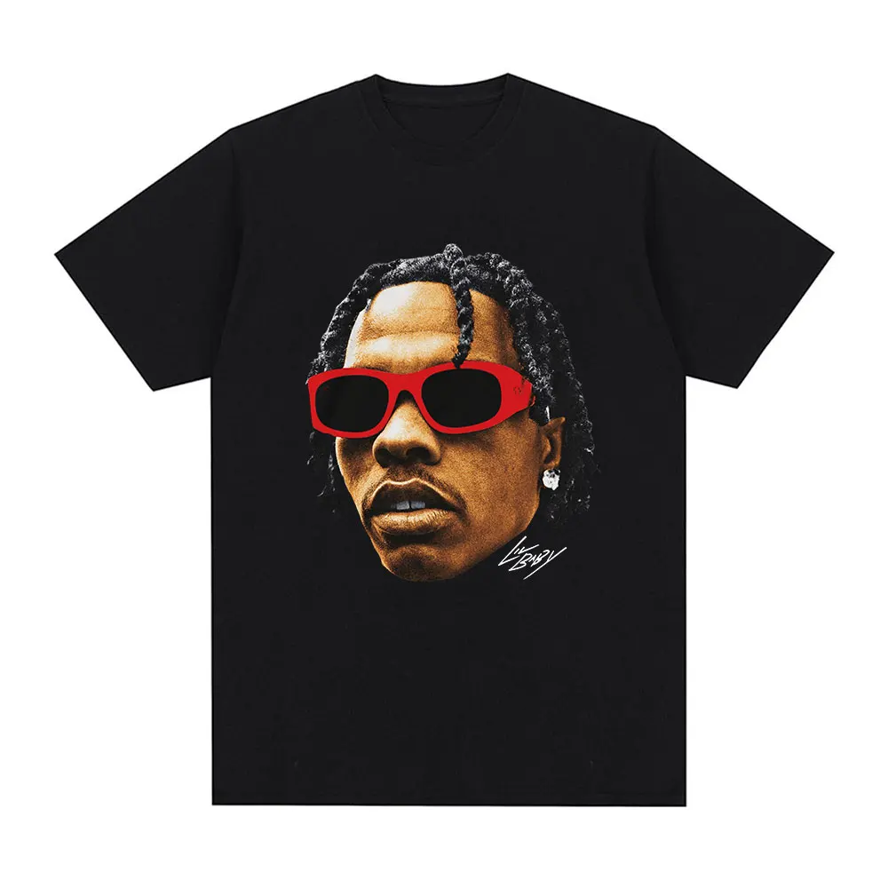 Hip-Hop-Rapper-Lil-Baby-Graphic-T-Shirt-da-uomo-Vintage-oversize-in ...