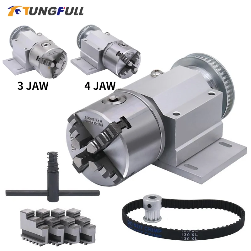 80-100-Chuck-Four-Jaw-Chuck-Spindle-Assembly-Ball-Machine ...