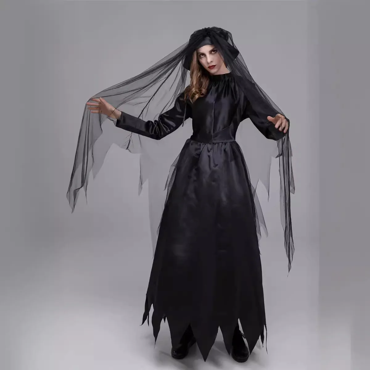 GB10028-Women-Halloween-Ghost-Bride-Cosplay-Costume-Scary-Witch-Vampire ...