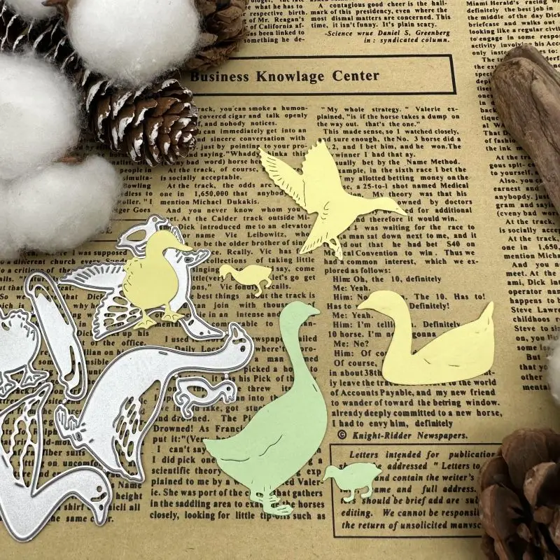 Duck swan decoration Metal Cutting Dies DIY Scrapbooking Album Paper ...
