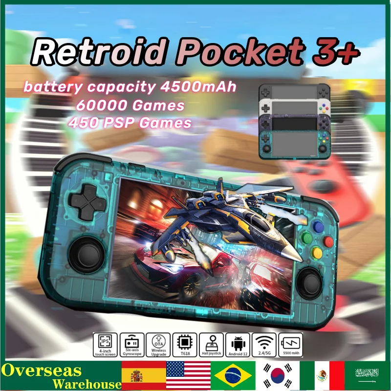 Retroid-Pocket-3-Plus-Console-Port-til-Jogo-de-V-deo-RP3-Android-12 ...