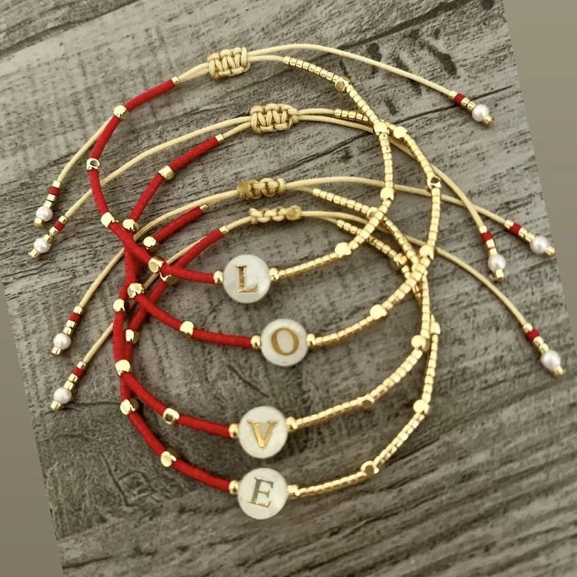 KKBEAD-pulsera-con-26-iniciales-para-mujer-joyer-a-de-concha-con-letras ...