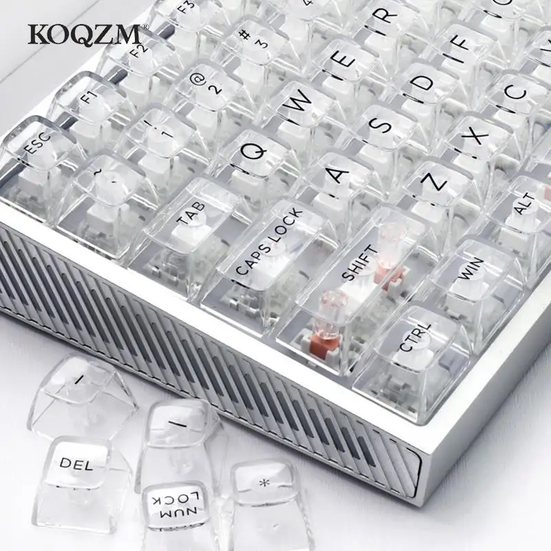 132-keys-DIY-White-Transparent-Keycap-set-SA-Profile-DYE-SUB-Keycaps ...