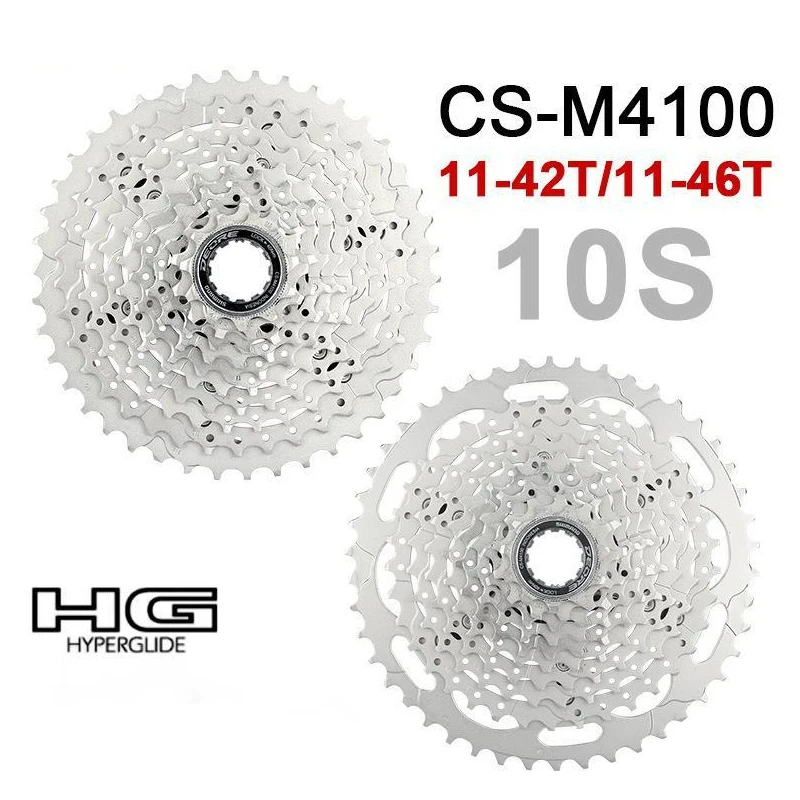 Shimano Deore M4100 10 Speed Bike Cassette CS-M4100 10S 10V MTB Mountain Bicycle Freewheel 11 ...