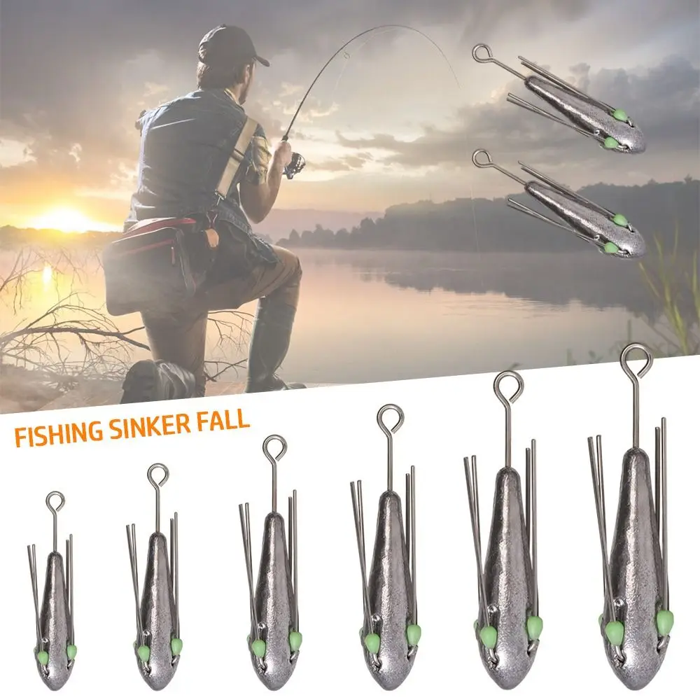 50g-100g-Fishing-Sinker-Fall-Weights-with-Luminous-Bead-Wear-resistant ...