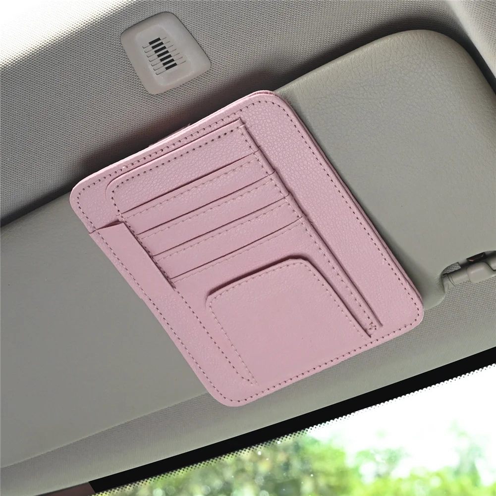 Car-Auto-Sun-Visor-Point-Pocket-Organizer-Pouch-Bag-Card-Glasses ...