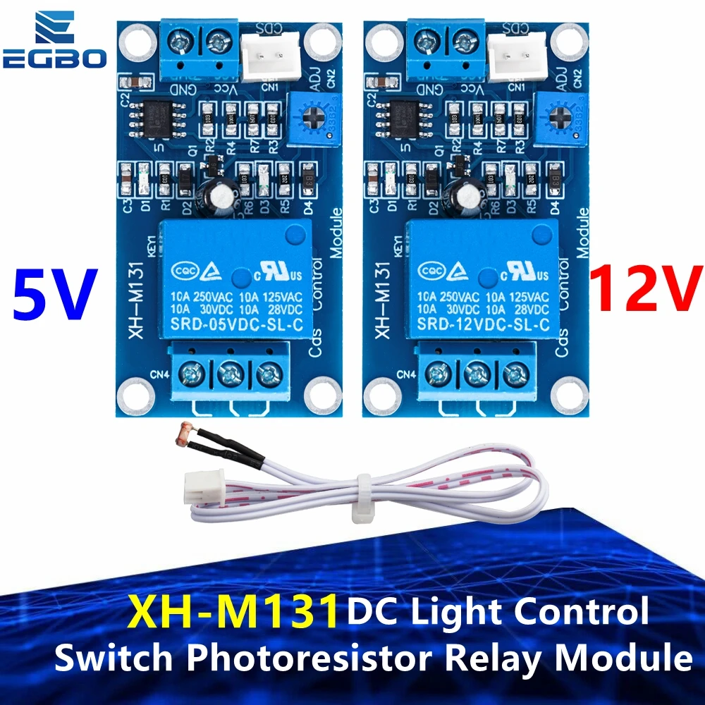 XH-M131-DC-5V-12V-Light-Control-Switch-Photoresistor-Relay-Module ...