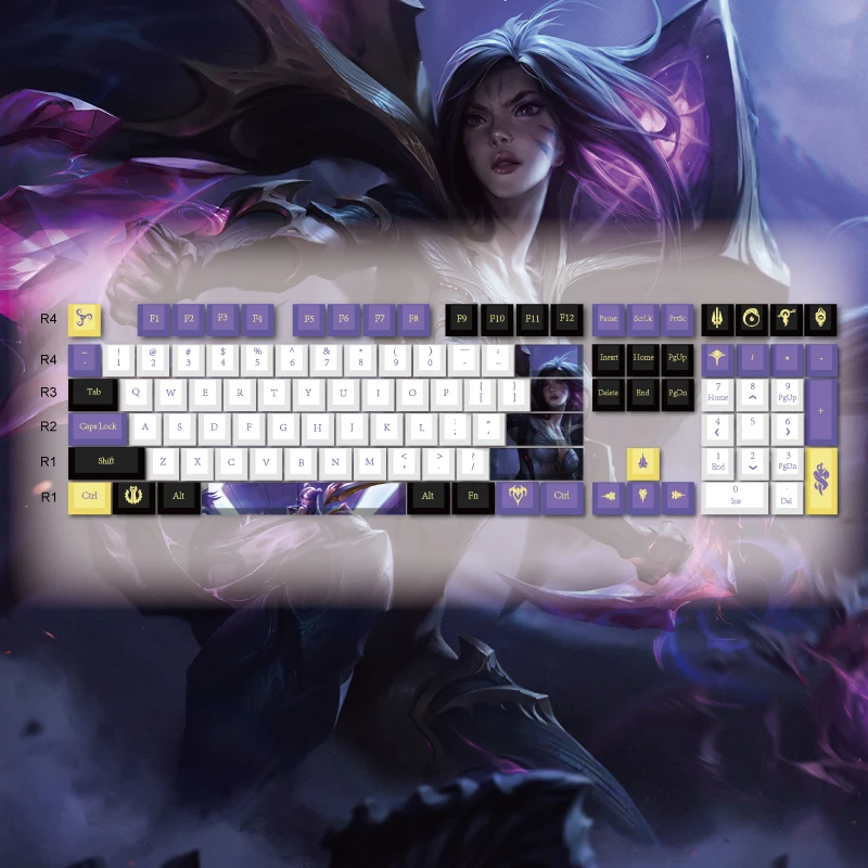 Game-Series-Keycap-Set-Sublimation-PBT-Material-Mechanical-Keyboard ...