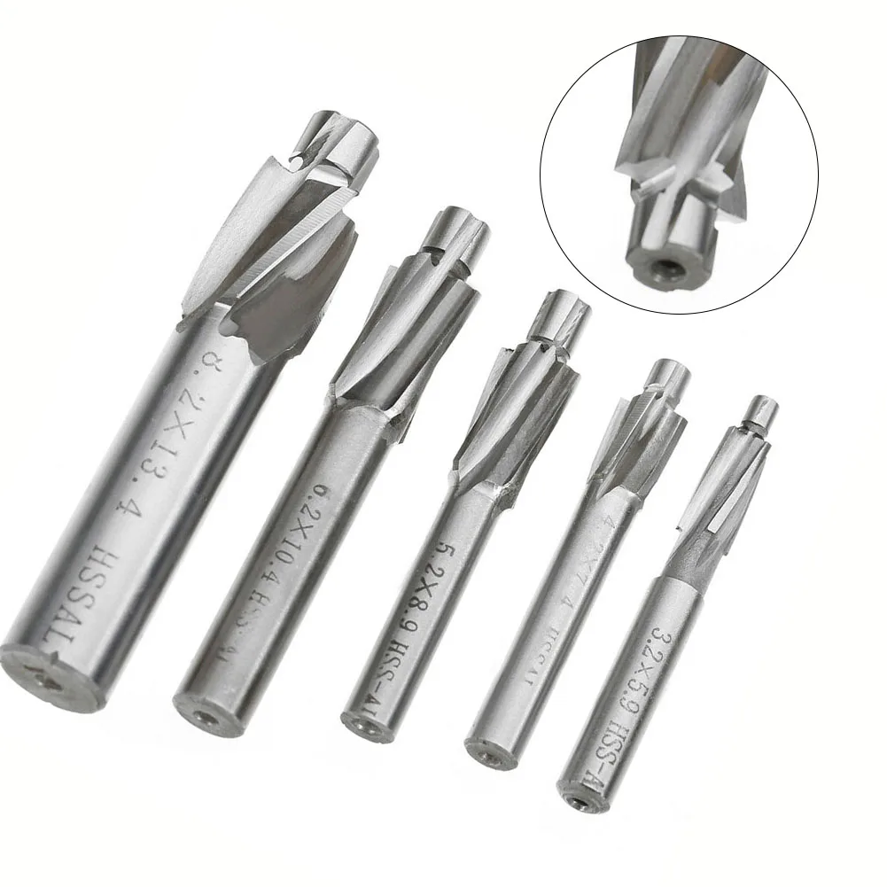 HSS-Counterbore-Milling-Cutter-Flat-Bolt-Hole-Cap-Screw-Countersink ...