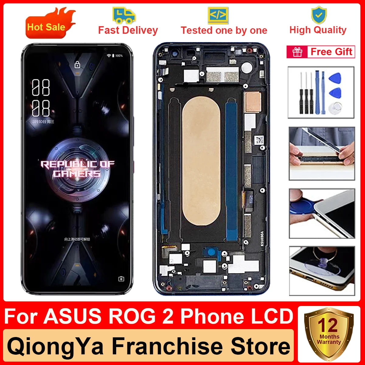 New-Tested-6-59-Original-rog-2-Display-For-ASUS-ROG-2-Phone-ZS660KL ...