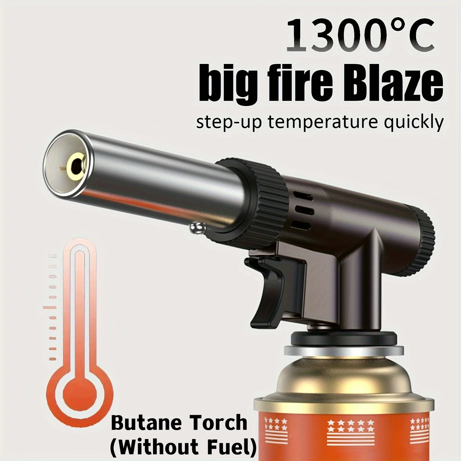 High-Temperature Adjustable Gas Torch for BBQ & Cooking | Electronic ...