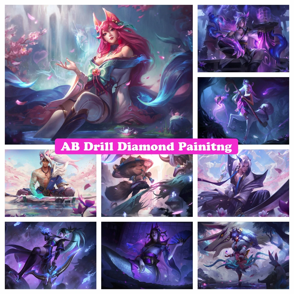 League-of-Legends-Spirit-Blossom-5D-DIY-AB-Drills-Diamond-Painting-Mosaic-Ahri-Yasuo-Embroidery ...
