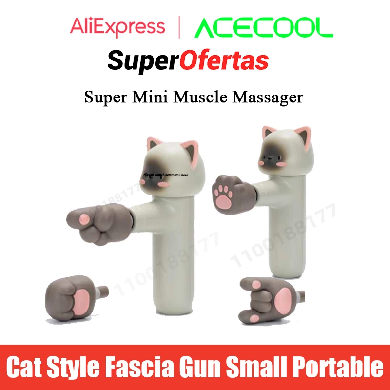 Acecool-Super-Mini-Fascia-Gun-Cat-Style-Muscle-Relaxing-Massager-Small ...