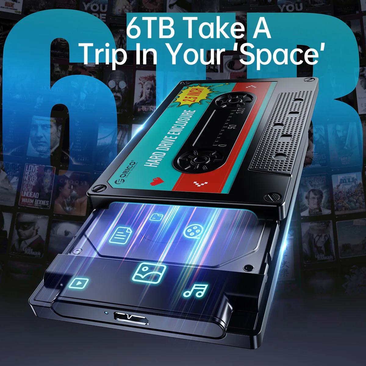 Type-C blanc - ORICO Boîtier de disque dur externe SATA vers USB 3.0 ...