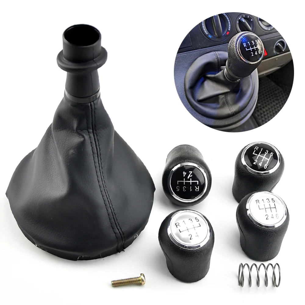 ABS-Car-Accessories-Manual-Gear-Shift-Knob-Shifter-With-Gaiter-Boots ...