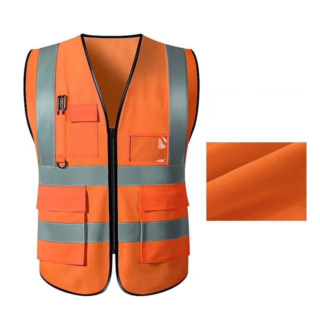 Multi-pocket Reflective Safety Vest Traffic Vest Railway Coal Miners ...