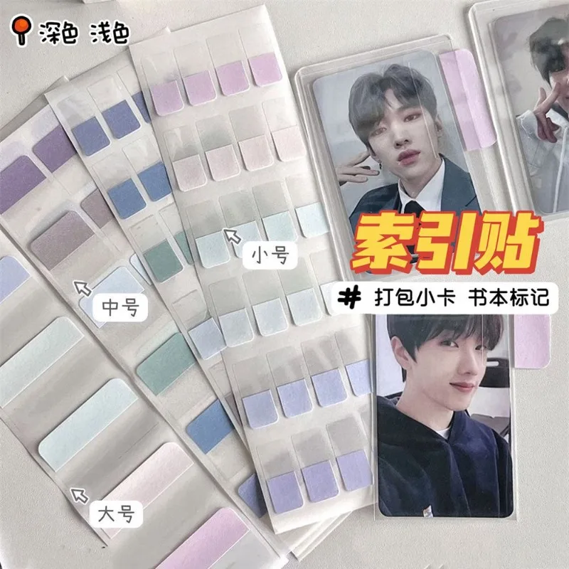 10Sheets-Morandi-Color-Transparent-Index-Sticker-Korean-Kpop-Star-Photo ...