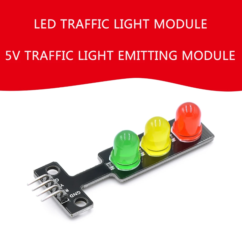 5pcs LED traffic light module 5V traffic light light-emitting module E ...