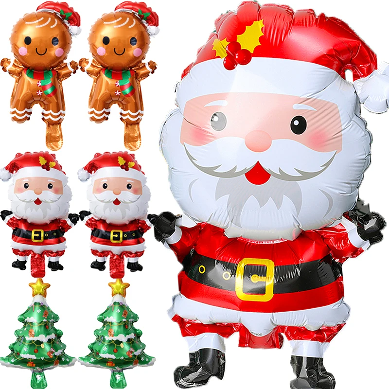 Balon-Foil-Natal-Santa-Claus-pohon-Natal-dekorasi-pesta-tema-Natal ...
