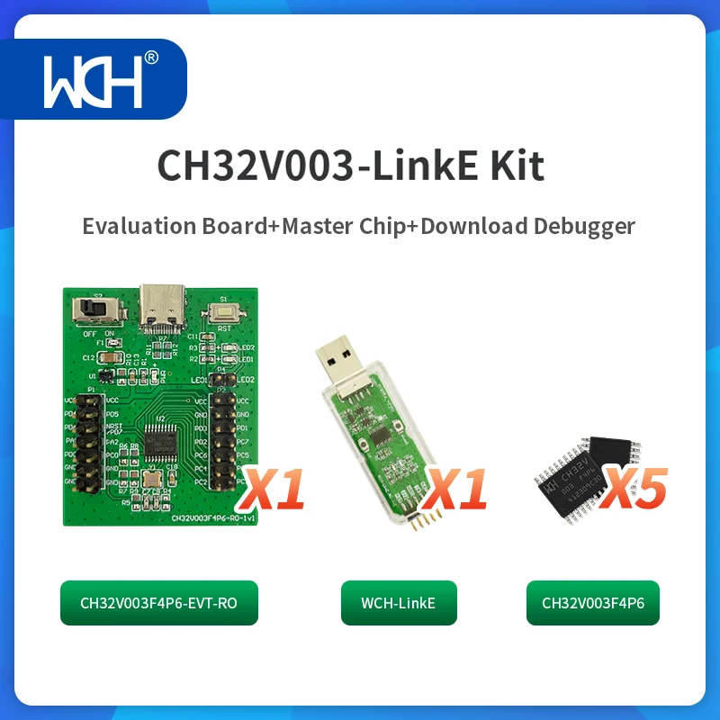 CH32V003F4P6 QingKe RISC V2A 1 와이어 SDI 시스템 주파수 48MHz,1 개/키트| | - AliExpress