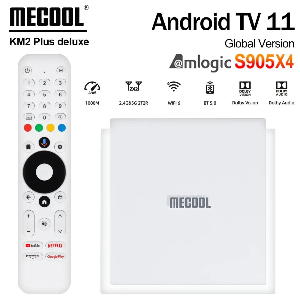 Mecool-Dispositivo-de-TV-inteligente-KM2-Plus-decodificador-con-Android ...