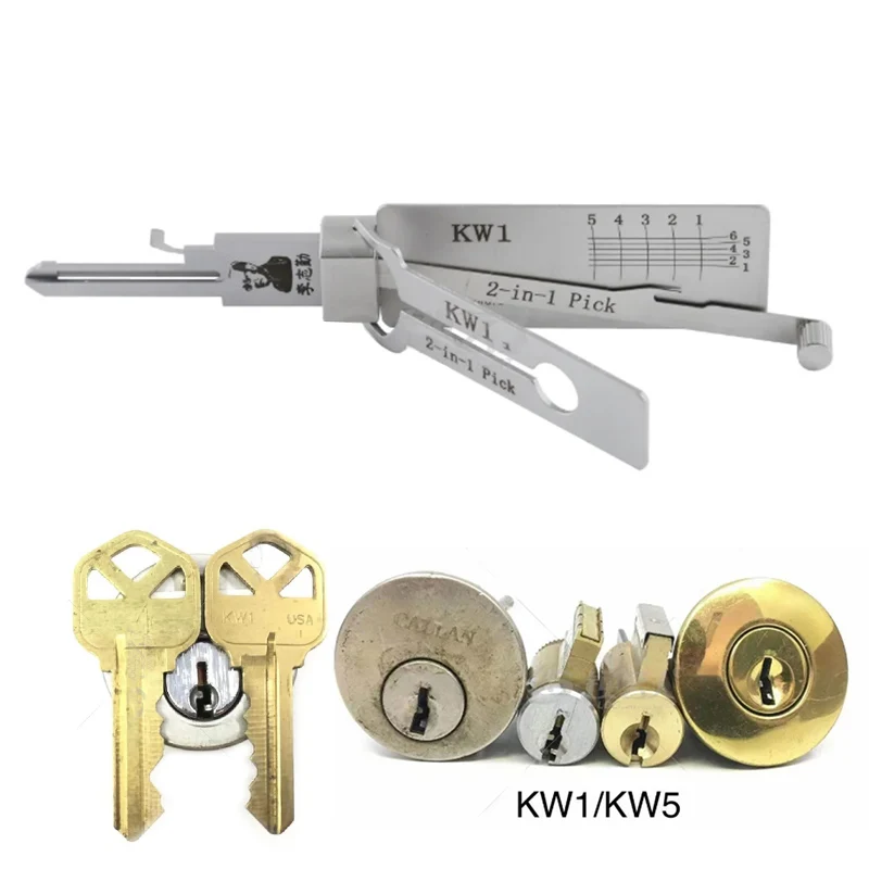 KW1 And KW5 Lishi Pick Tool For kwikest 5Pin or 6 Pin lock Pick Tool ...