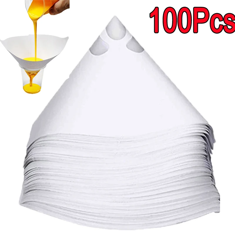 Disposable-Paper-Filter-White-Thicken-Filter-Conical-Nylon-Funnels ...