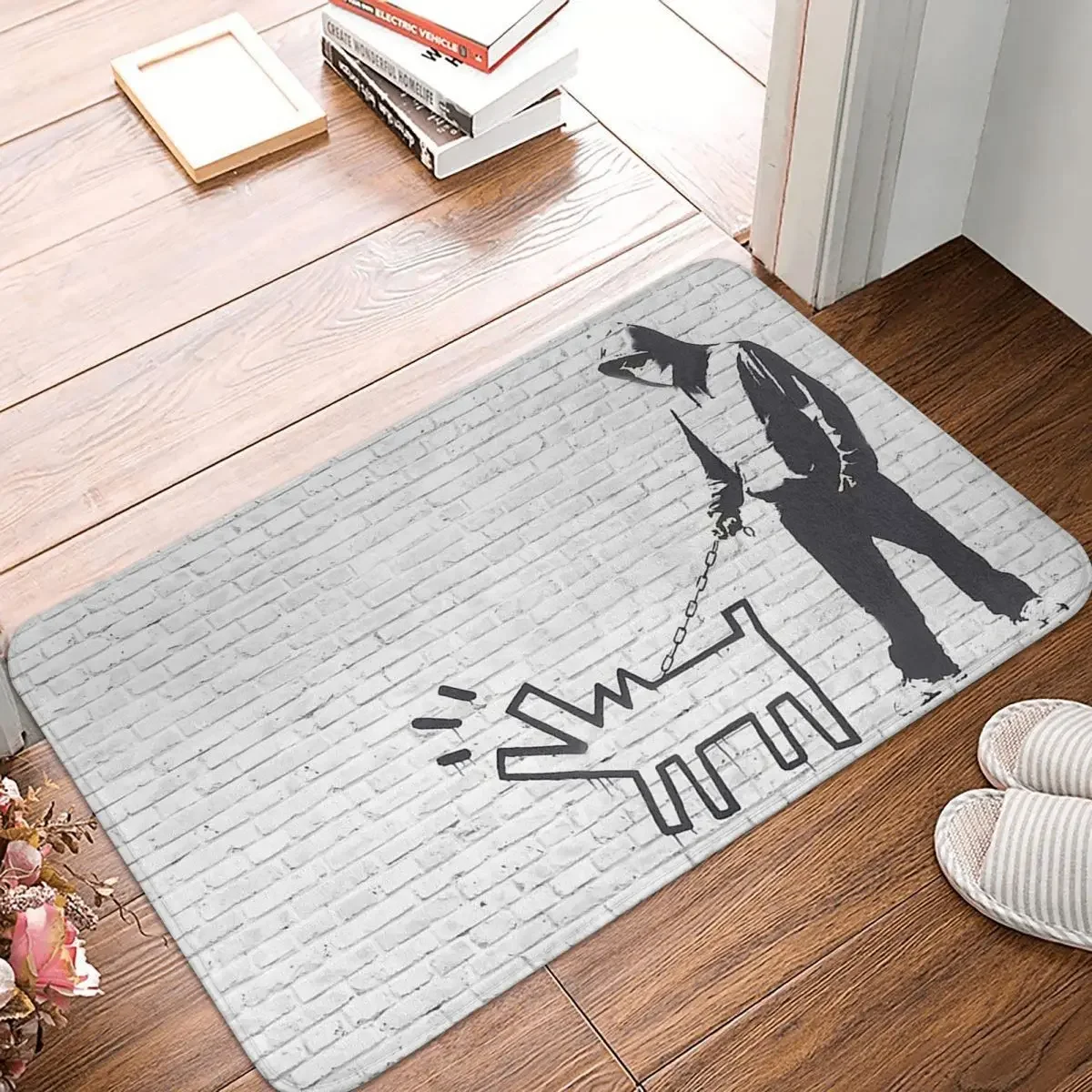 Anti-Slip-Rug-Doormat-Kitchen-Mat-Banksy-Haring-Dog-Hallway-Carpet ...