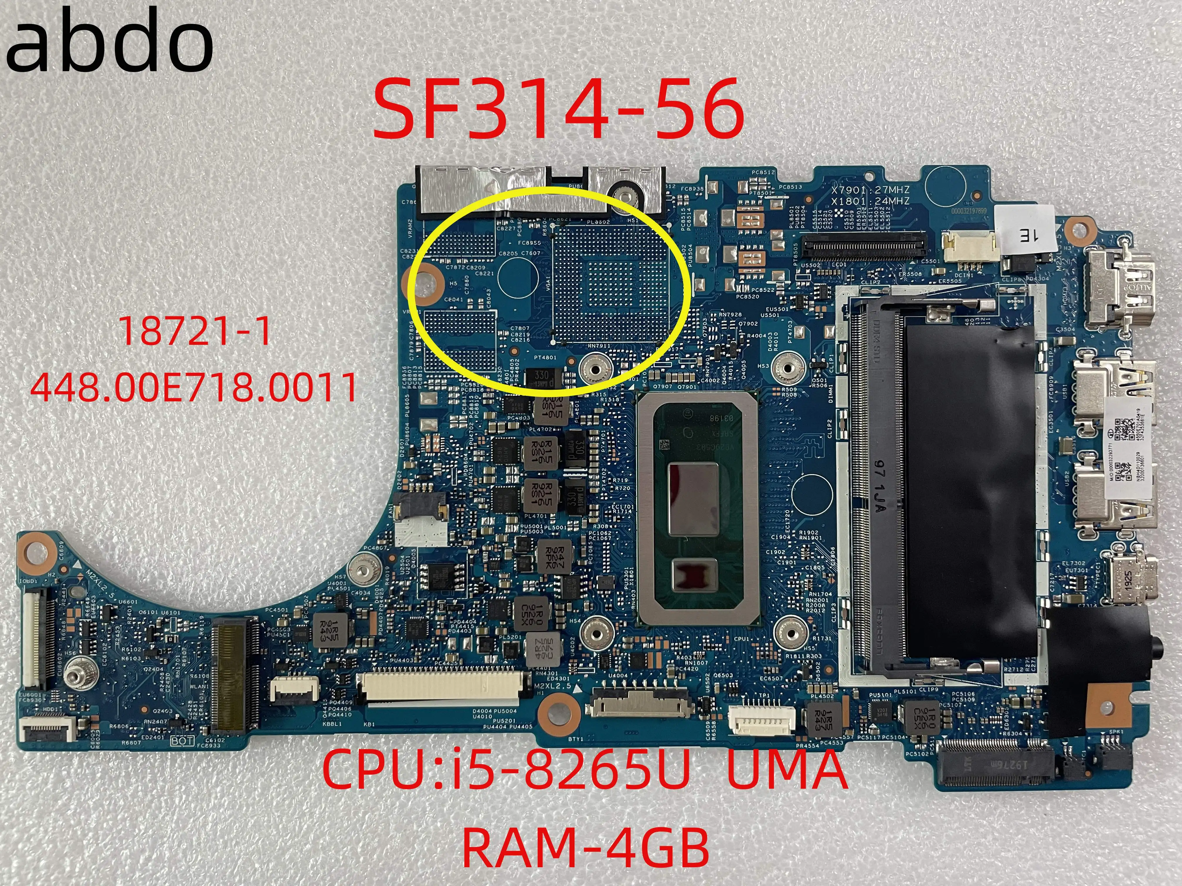 18721-1-448-0E718-0011-Mainboard-For-Acer-Swift-SF314-56-SF314-56G ...