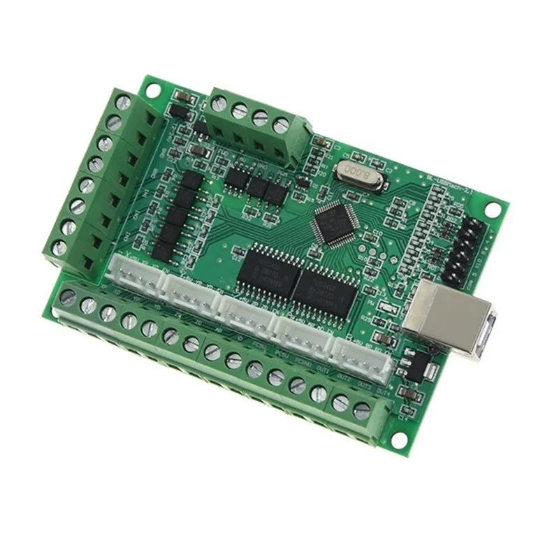 Mach3 Cnc 5 Axis Interface Breakout Board For Stepper Motor Driver Cnc Mill Al [78206]🏸