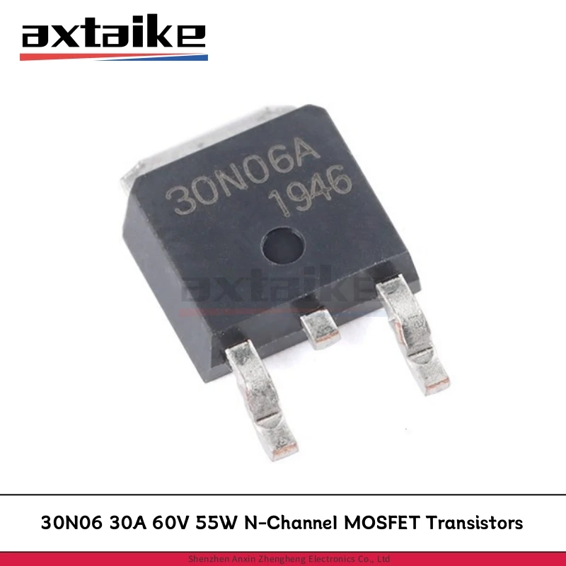 10PCS FQD30N06L 30N06 30N06A TO-252 DPAK SMD 30A 60V 55W N-ChanneI ...