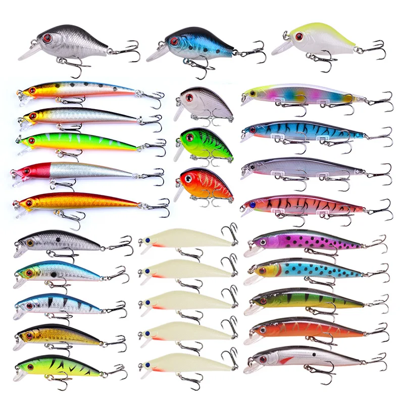 Almighty-Mixed-Fishing-Lure-Set-Fishing-Hard-Bait-Minnow-Floating-Swing ...
