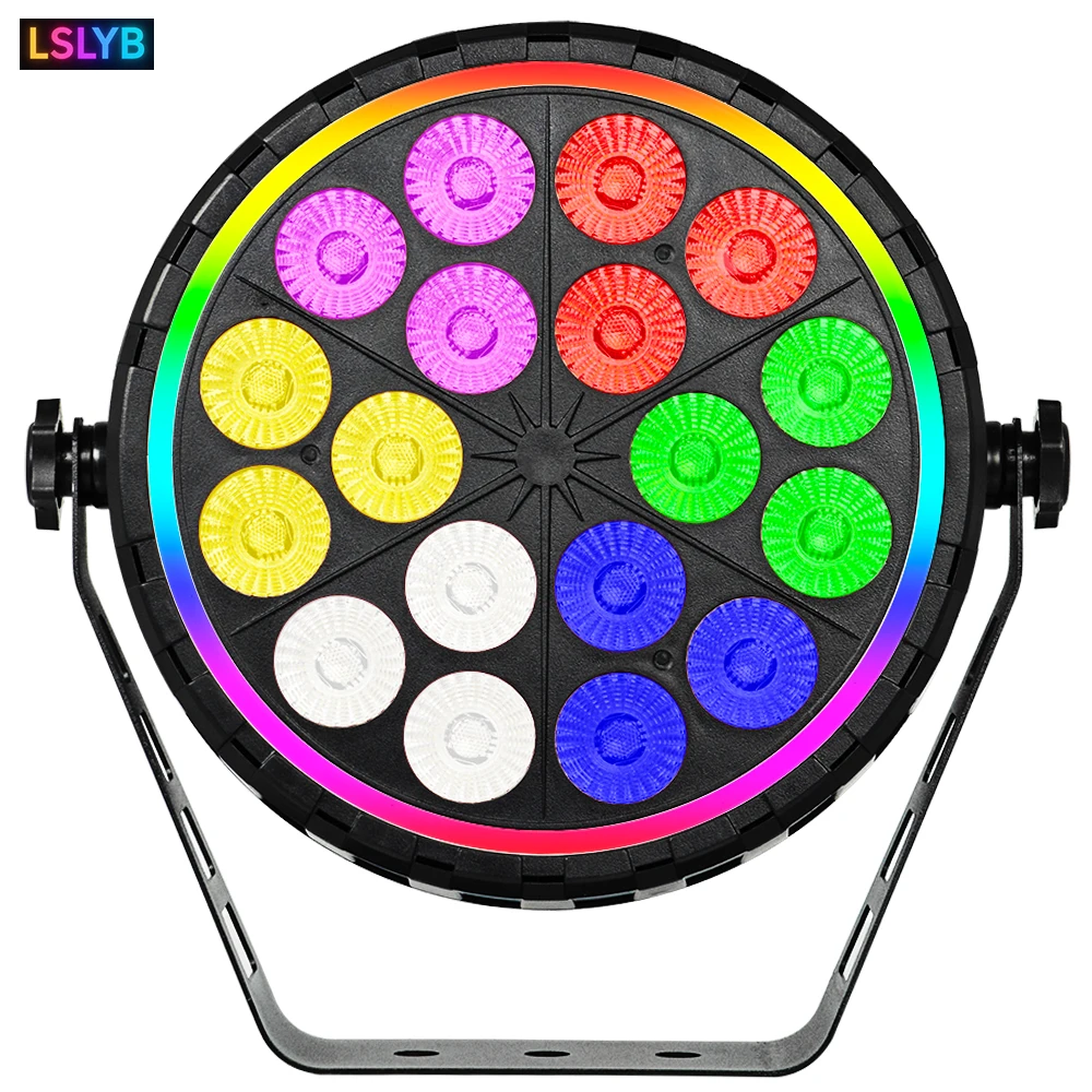 LSLYB 18x12w RGBW+Auxiliary Light 5in1 Led Par Light Full Color Stage ...