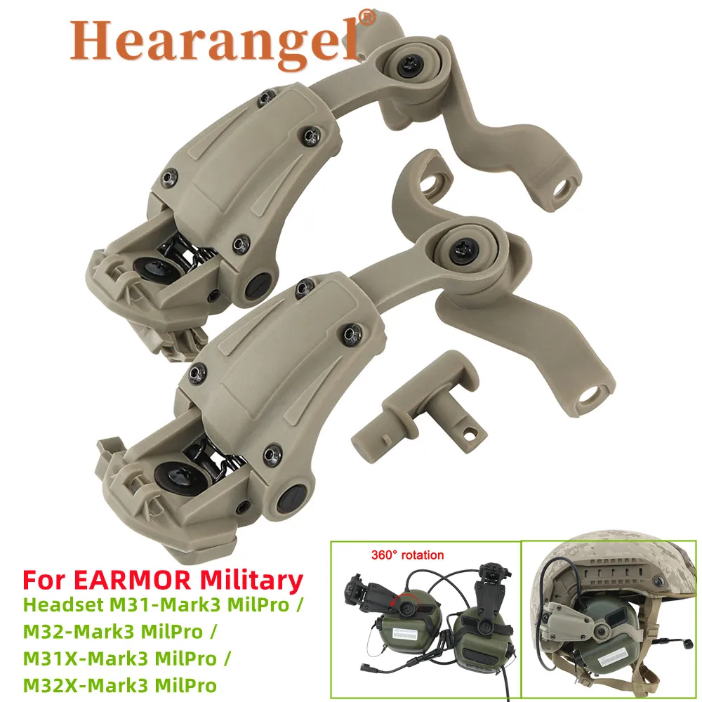Tactical-Helmet-ARC-Rail-Adapter-for-EARMOR-M31-Mark3-M32-Mark3-M31X ...