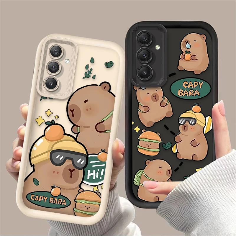 Capybara-Themed Cool Phone Back Case for Galaxy A21S (7)
