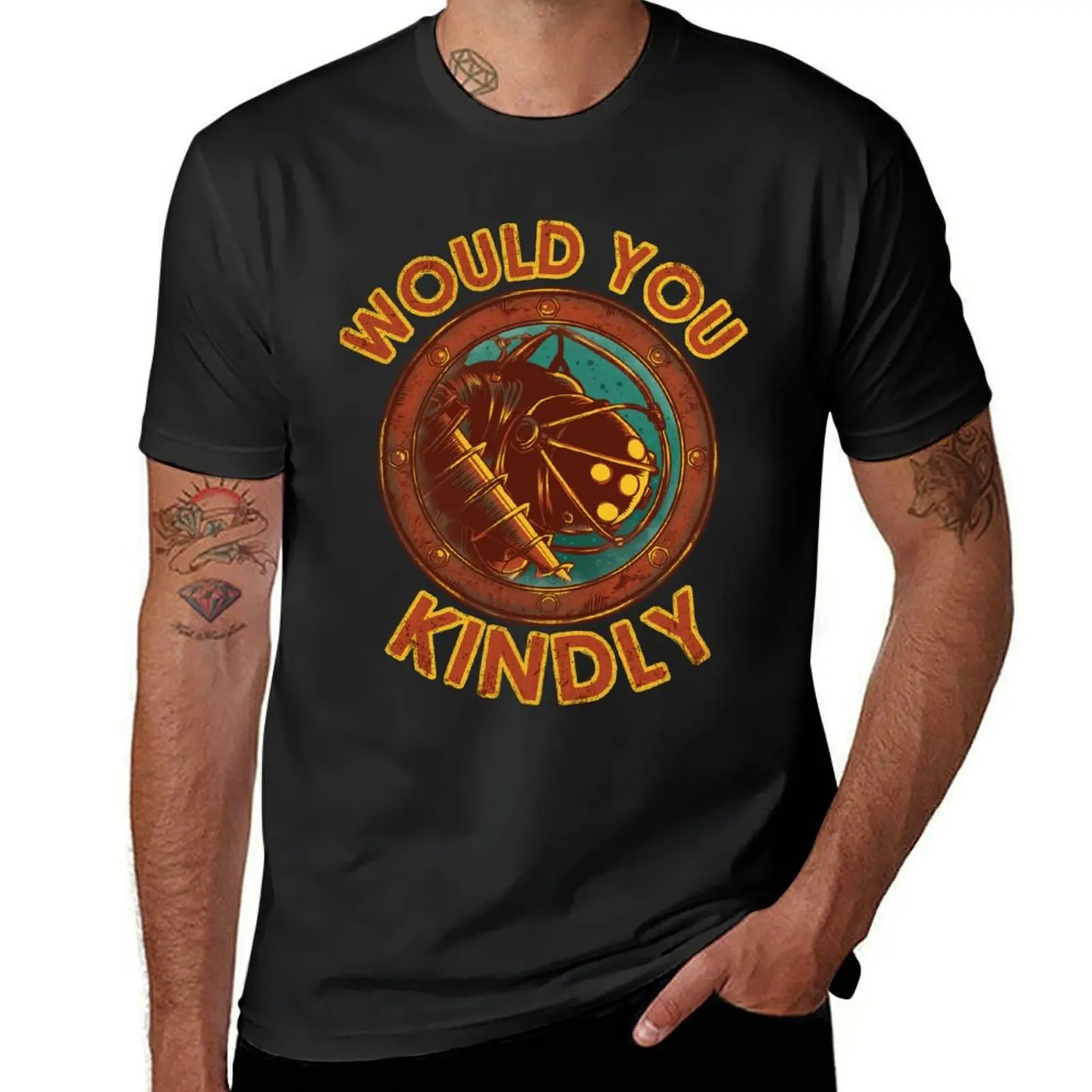 Birthday Gift Video Bioshock Games Cute Gift T-Shirt oversizeds ...