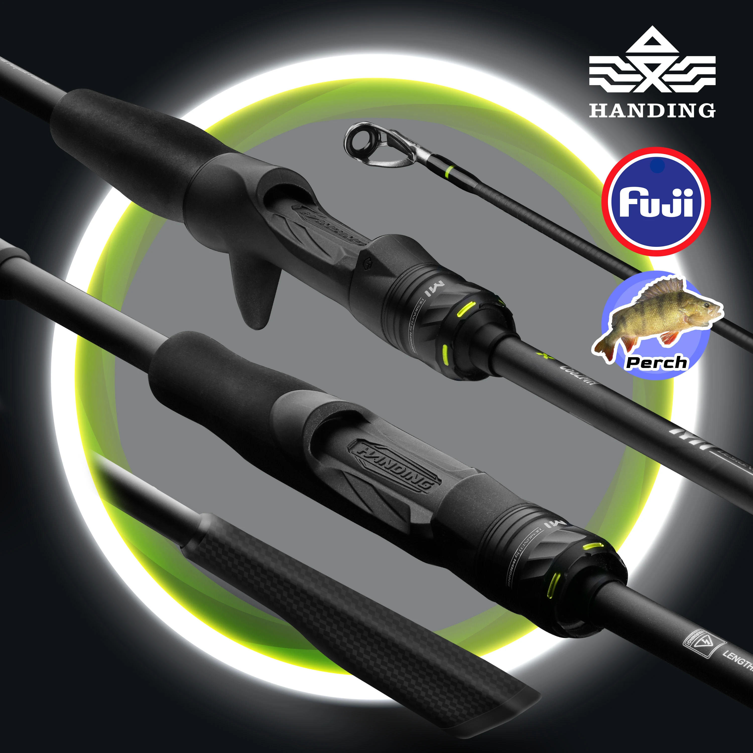 HANDING-M1-Bass-Fishing-Rods-Fuji-O-A-Guide-Rings-24Ton-Carbon-Blanks ...
