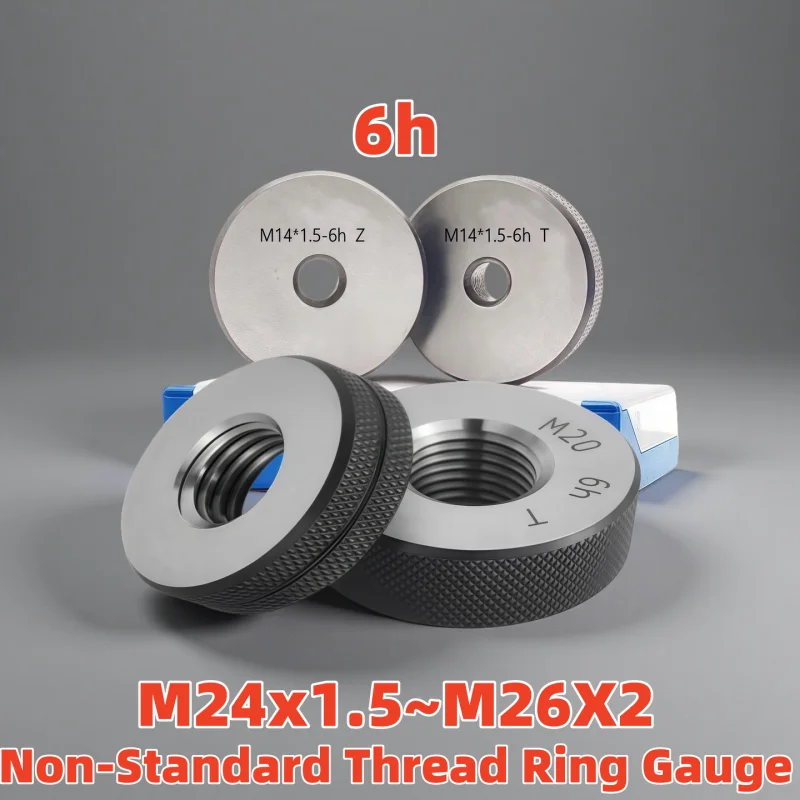 1SET(1*GO+1*NOGO) Non-Standard Thread ring gauge 6h M24 M25 M26 plug ...