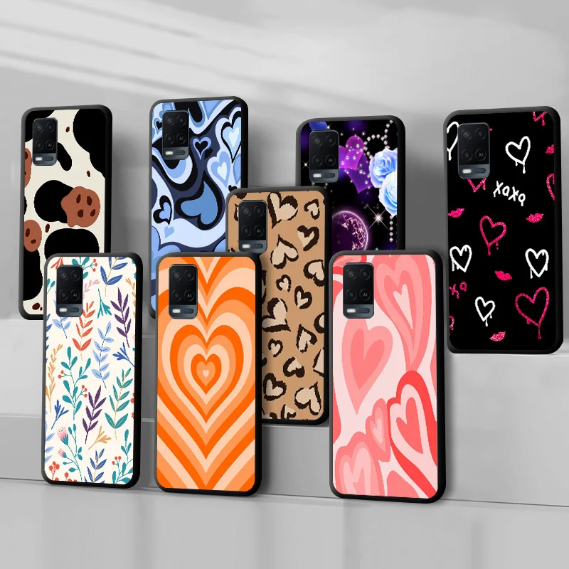 For Oppo A54 Case Phone Cover Soft Silicone TPU Back Cases For Oppo A54 ...