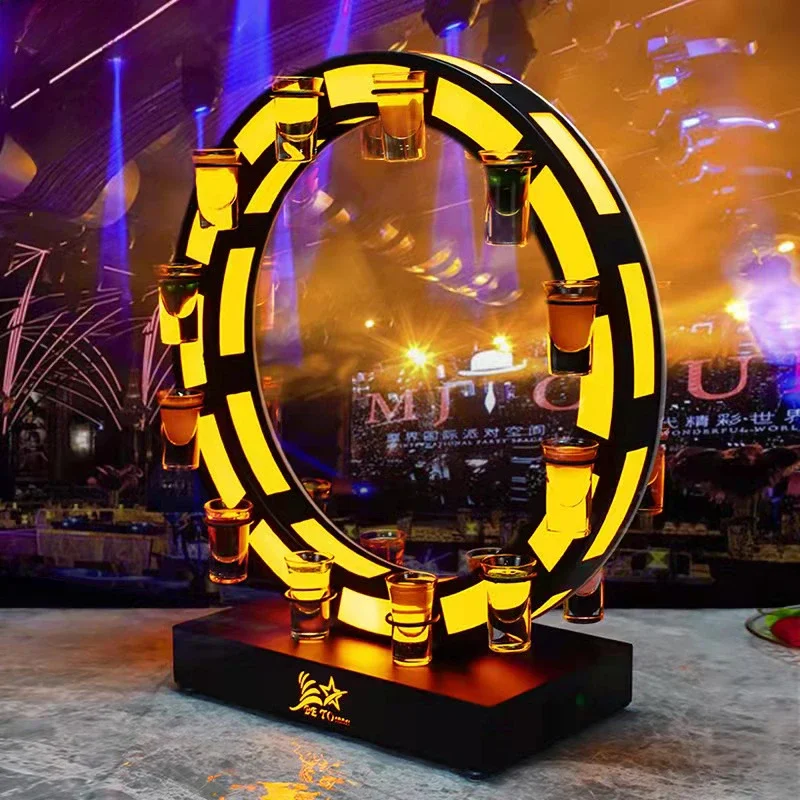 Bar-Ferris-wheel-led-bottle-glorifier-Cocktail-Glass-Display-Stand-LED ...