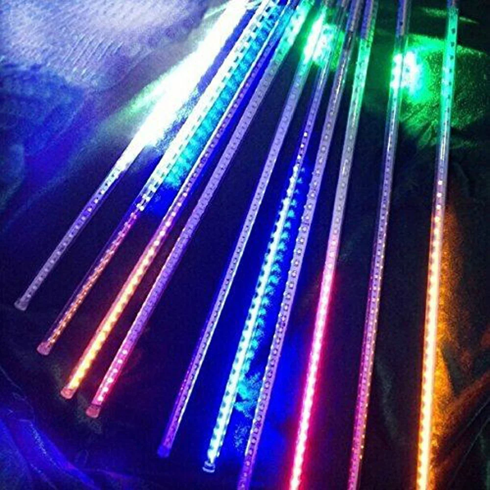 80cm-31-5-LED-meteor-shower-Tubes-Rain-lights-chandeliers-snow-falling ...
