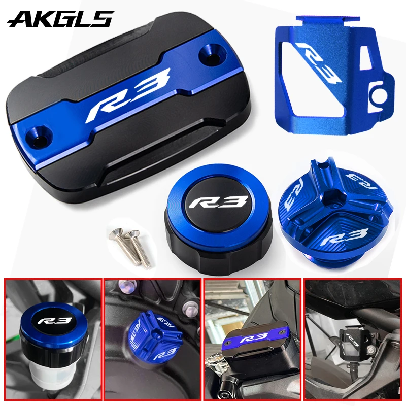 For-Yamaha-YZF-R3-YZF-R3-YZFR3-2015-2022-Motorcycle-front-and-rear ...