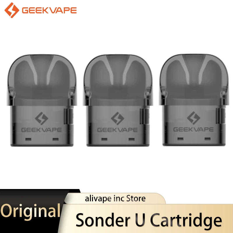 3pcs/pack Original GeekVape Sonder U Pod Cartridge 2ML 0.7ohm Coil ...
