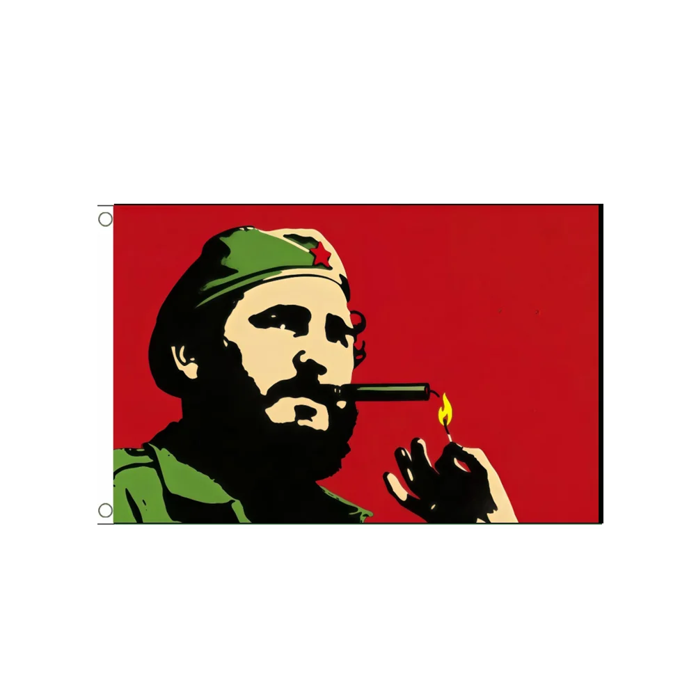 Che Guevara Flag 2x3ft 3x5ft Polyester Cuban Revolutionary Banner with ...