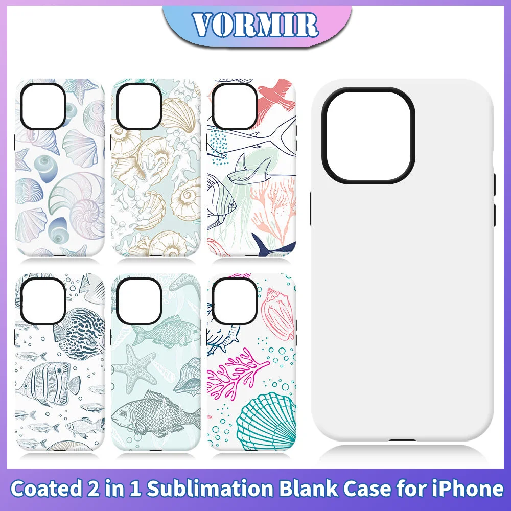 VORMIR 10pcs Coated 2 in 1 3D Sublimation Phone Cases for iPhone 17 16 ...